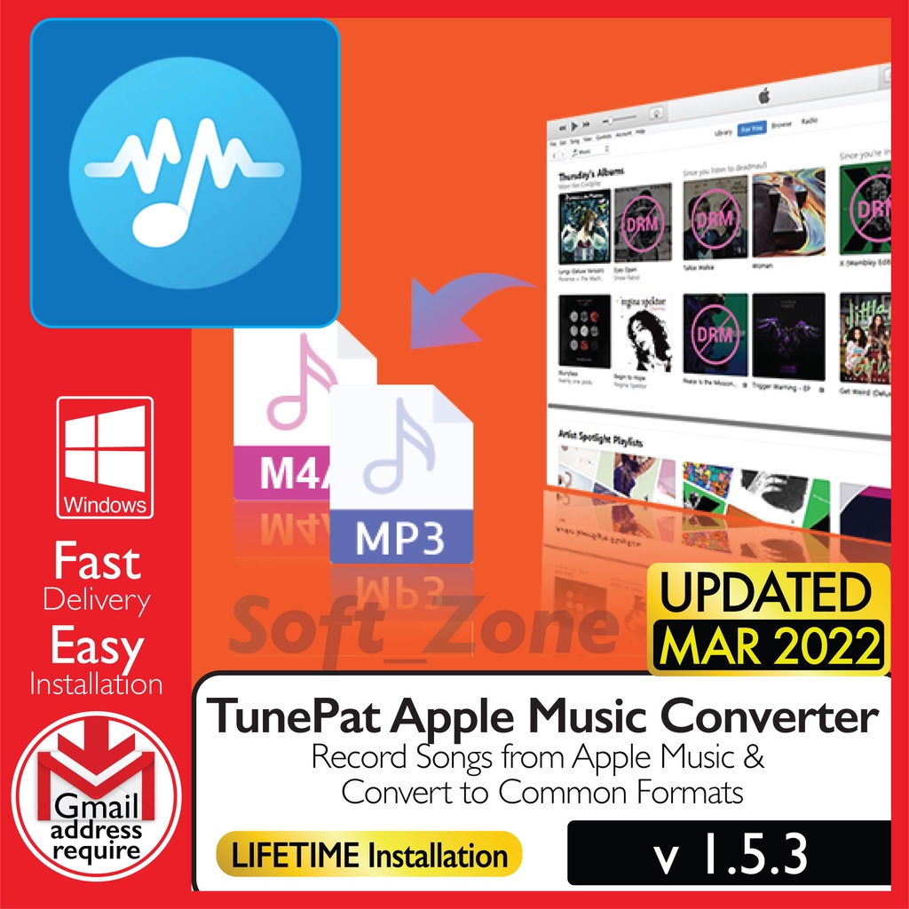 TunePat Apple Music Converter 1.5.5 - Record Tracks from Apple Music ...