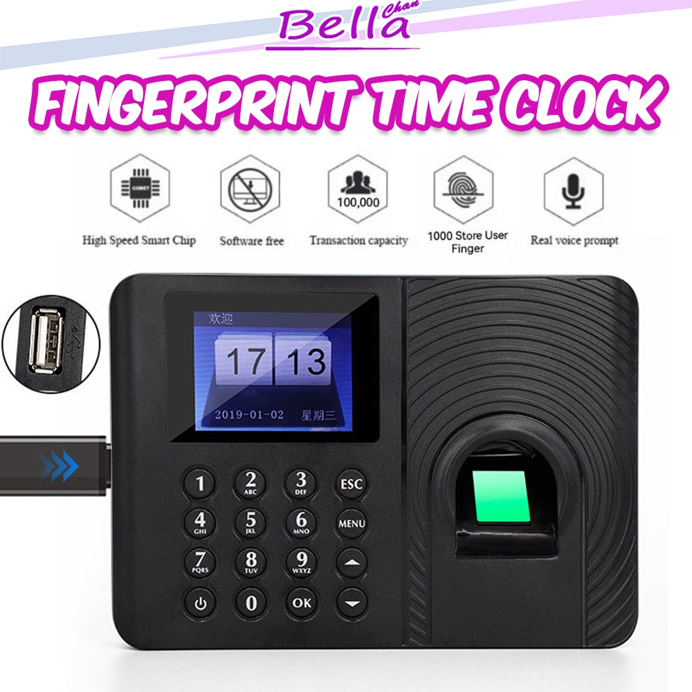 FINGERPRINT TIME CLOCK Fingerprint Attendance Machine/Time Attendance ...
