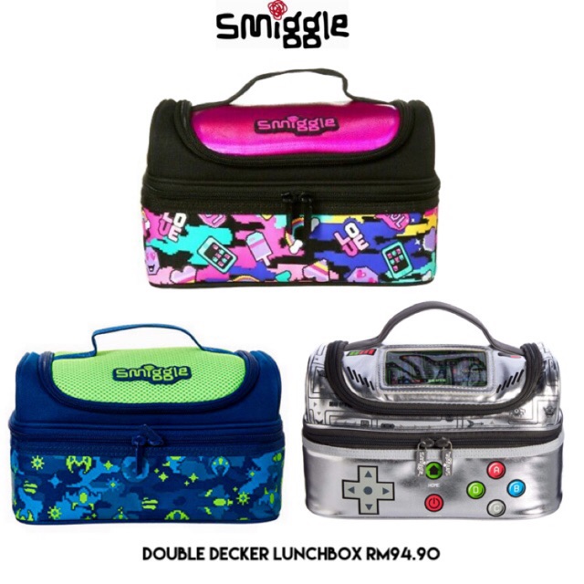 Smiggle Lunchbox Double Decker Seek Game Over Stylin | Shopee Malaysia