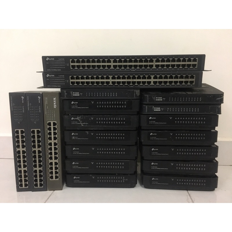 Ready Stock Used D Link Switch Des 1024a 24 Port 10 100mpbs Desktop