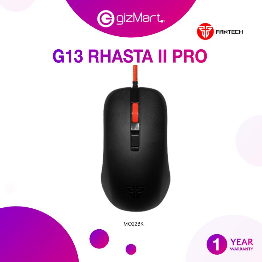 Fantech G13 Rhasta II Pro 2400 DPI RGB Gaming Mouse (Black) | Shopee ...