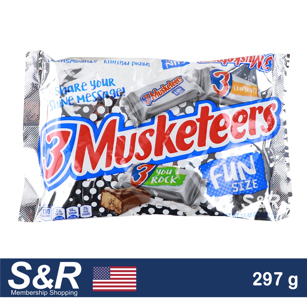3 Musketeers Fun Size Chocolate Snack 297g | Shopee Malaysia