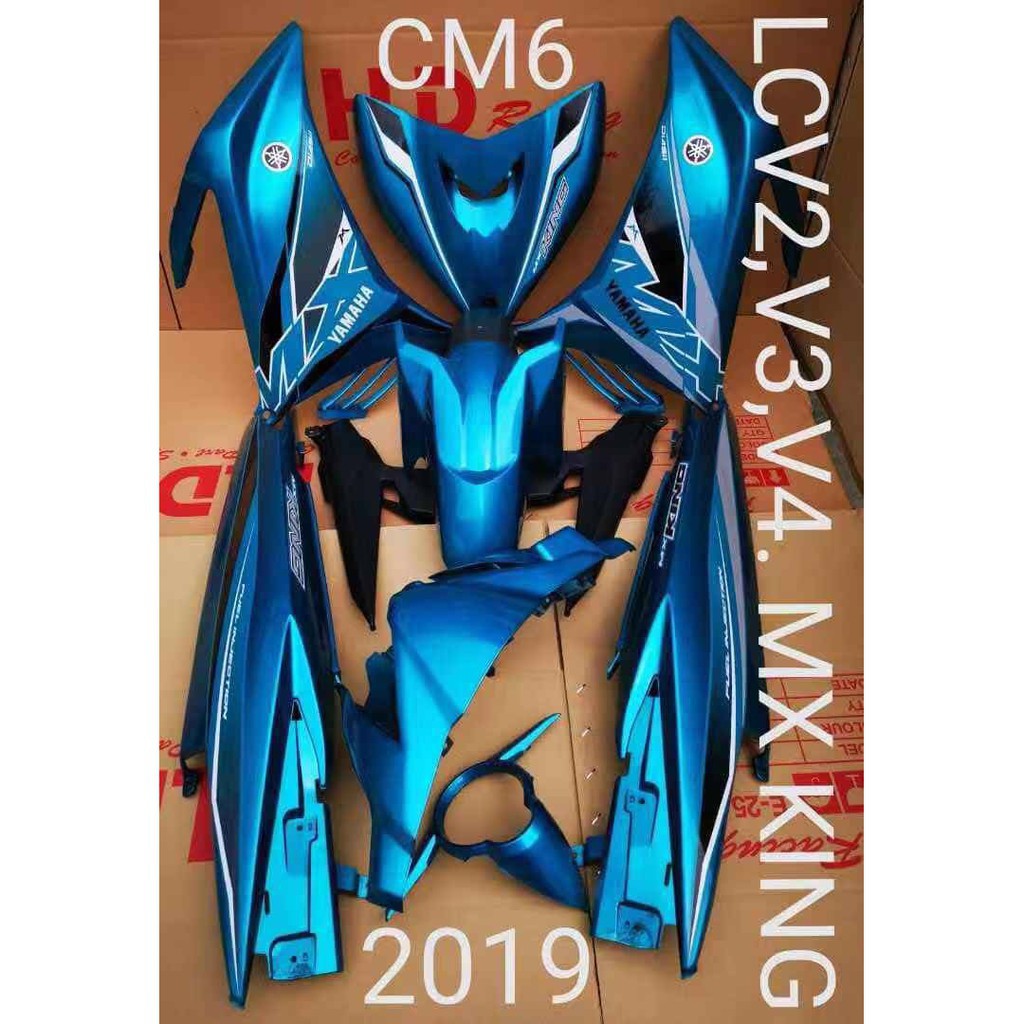 LC v1 v2 v3 v4 v5 COVER SET (2K STICKER TANAM CM6 CYAN BLUE GREEN HIJAU ...