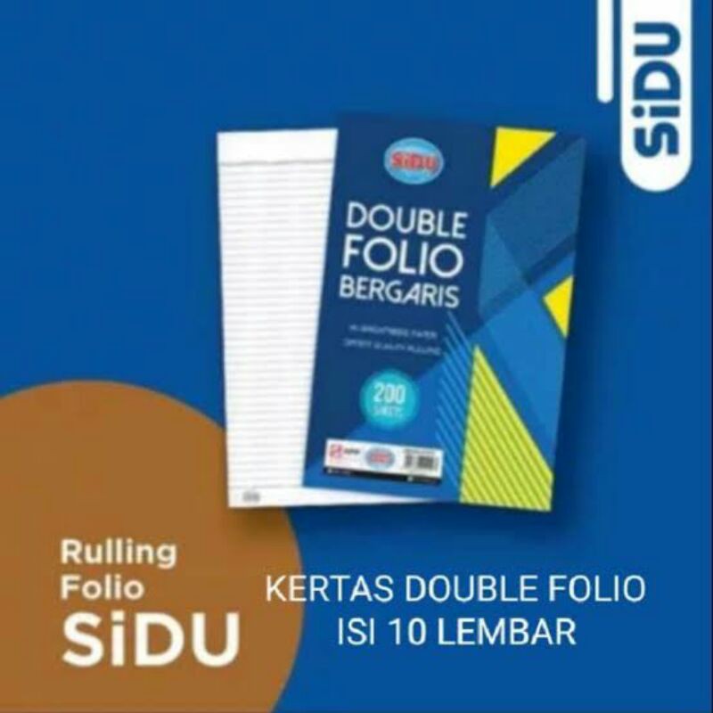 10 Sheets Double Folio F4 Paper 10pcs L Sidu Folio Paper 80 Grams | 10 ...