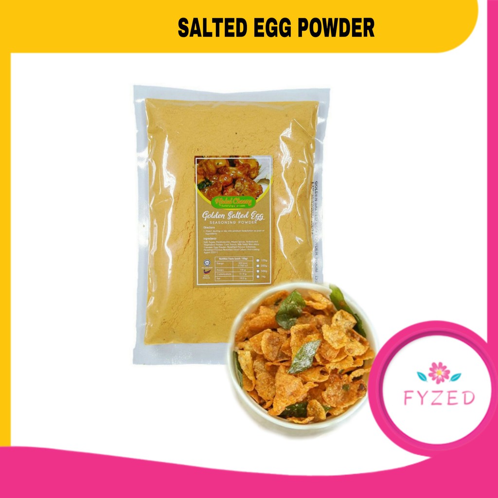 GOLDEN SALTED EGG | SERBUK TELUR MASIN 100gm & 200gm | Shopee Malaysia