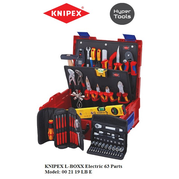 KNIPEX L-BOXX Electric 63 Parts - Model: 00 21 19 LB E | Shopee Malaysia