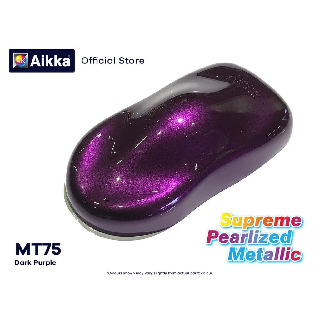 AIKKA MT75 DARK PURPLE SUPREME PEARLIZED METALLIC 2K CAR PAINT | Shopee ...