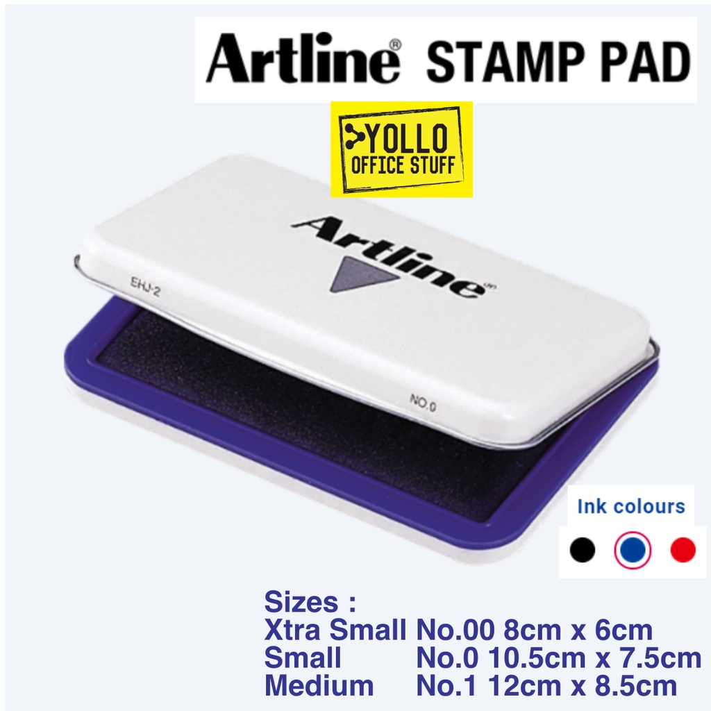 Stamp pad for rubberstamp,Brand : Artline and Dolphin | Shopee Malaysia