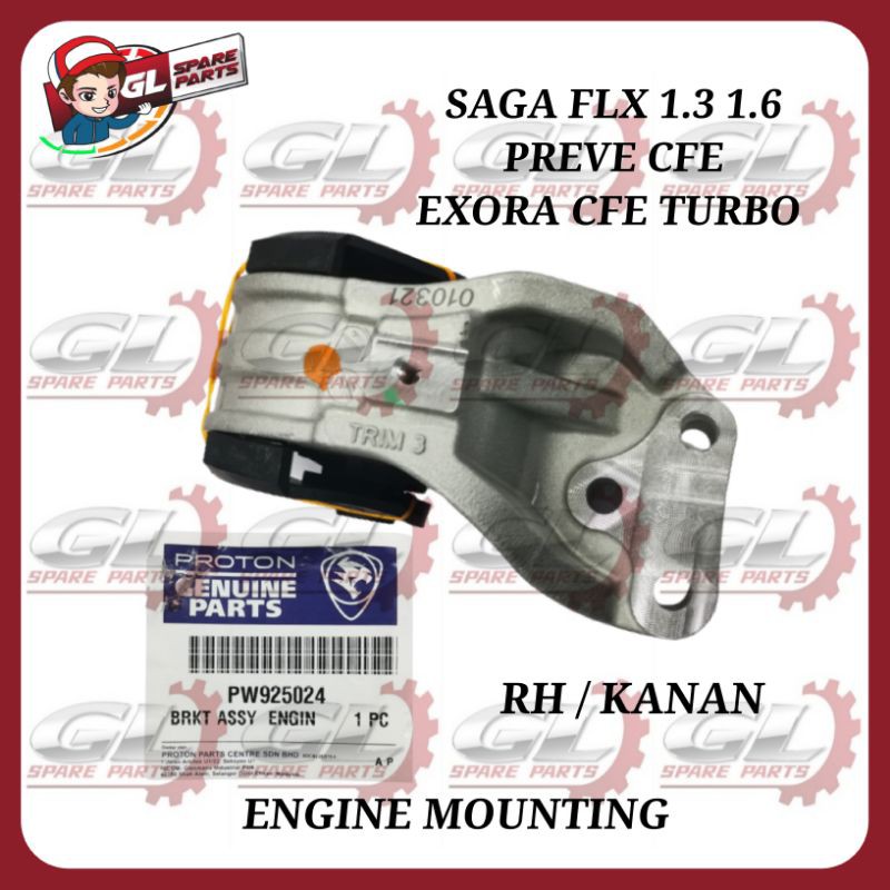 ENGINE MOUNTING ORIGINAL (RH) PROTON SAGA FLX 1.3 1.6 EXORA CFE TURBO ...