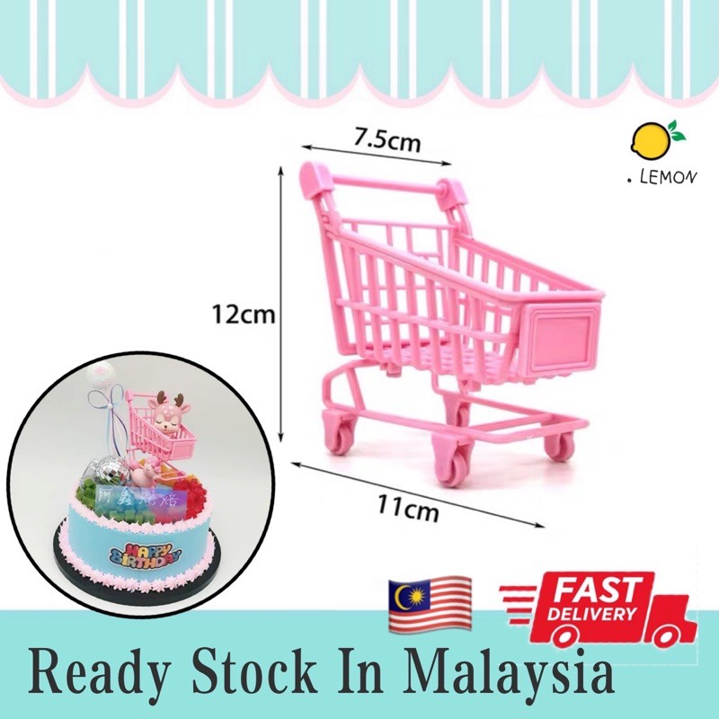 cute pink trolley cake topper | Shopee Malaysia