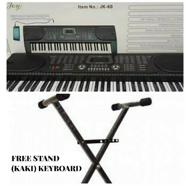 Keyboard piano JOY JK-60 ORIGINAL FREE Stand (keyboard Feet) | Shopee ...