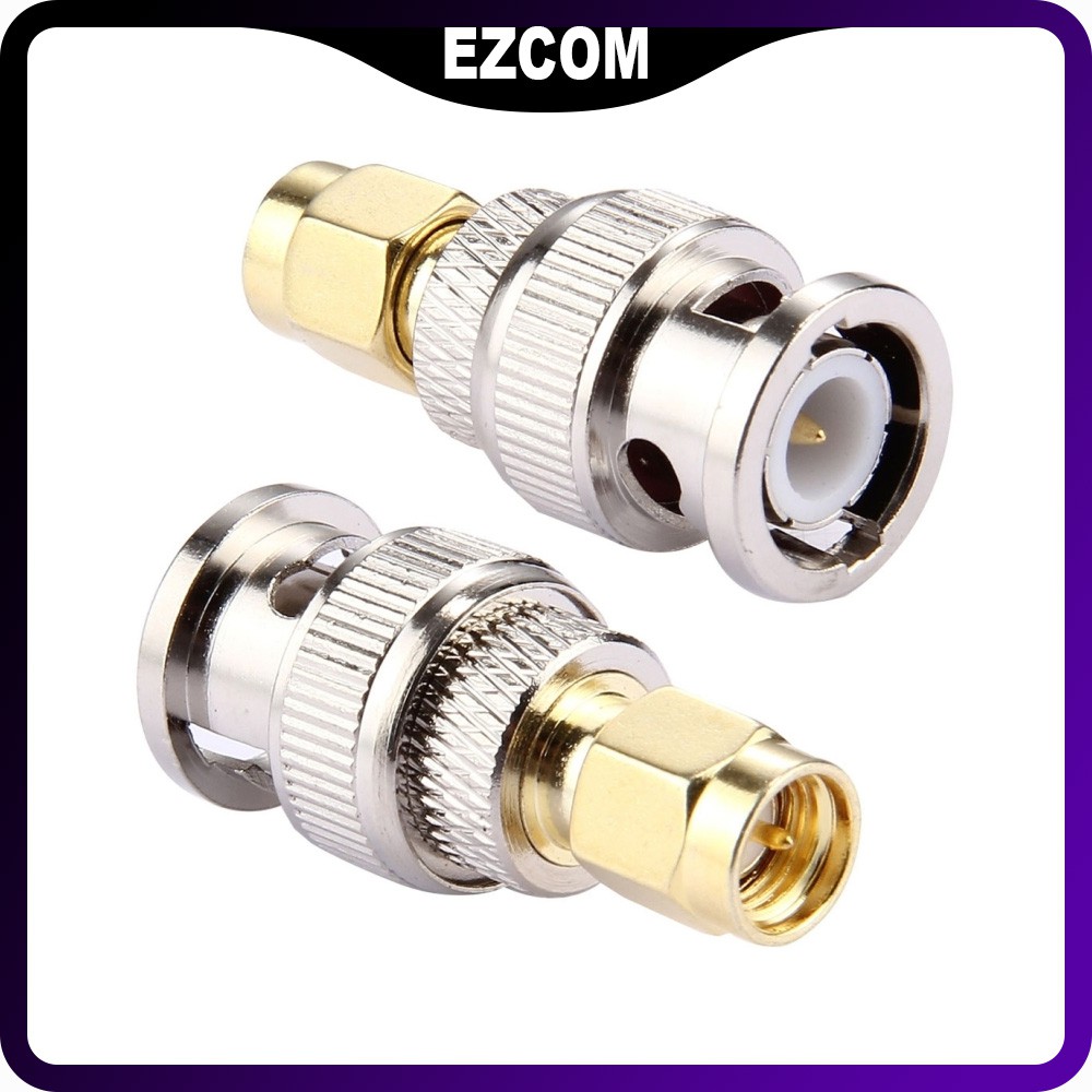EZCOM SMA Male BNC Male Connector Adapter Convert Converter Walkie ...