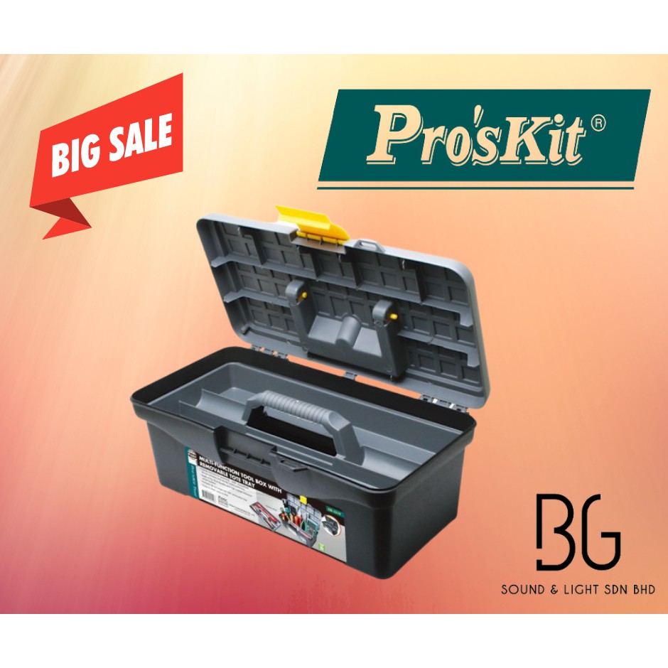 PRO'SKIT SB3218 Multi-function Tool Box with Removable Tote Tray ...