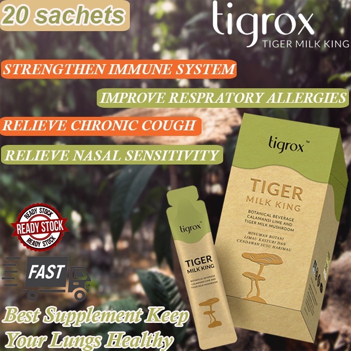 TIGROX TIGER MILK KING AUTHENTIC KEPP YOUR LUNG HEALTHY REFRESHING AND ...