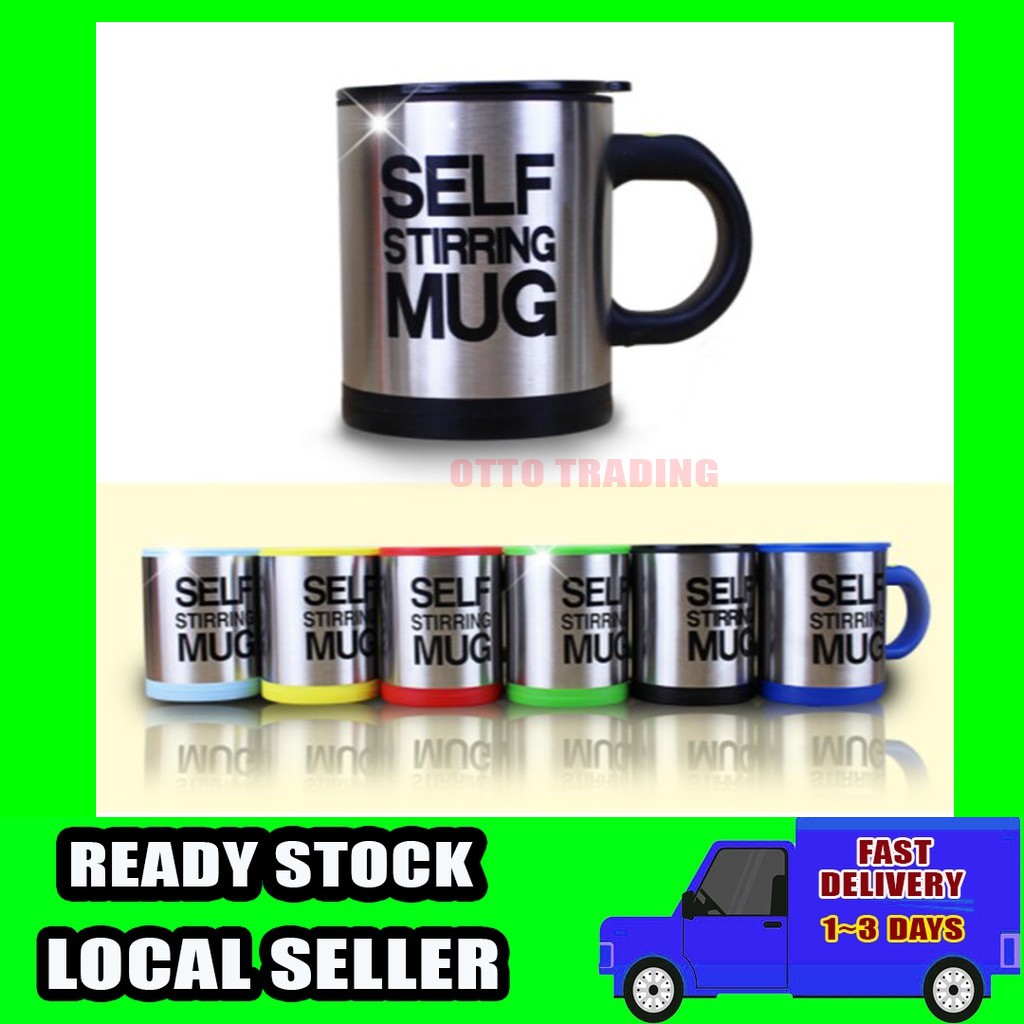 Otto-Coffee Mixing Mug / Automatic Self Stirring Mug Cup / Cawan Kacau ...