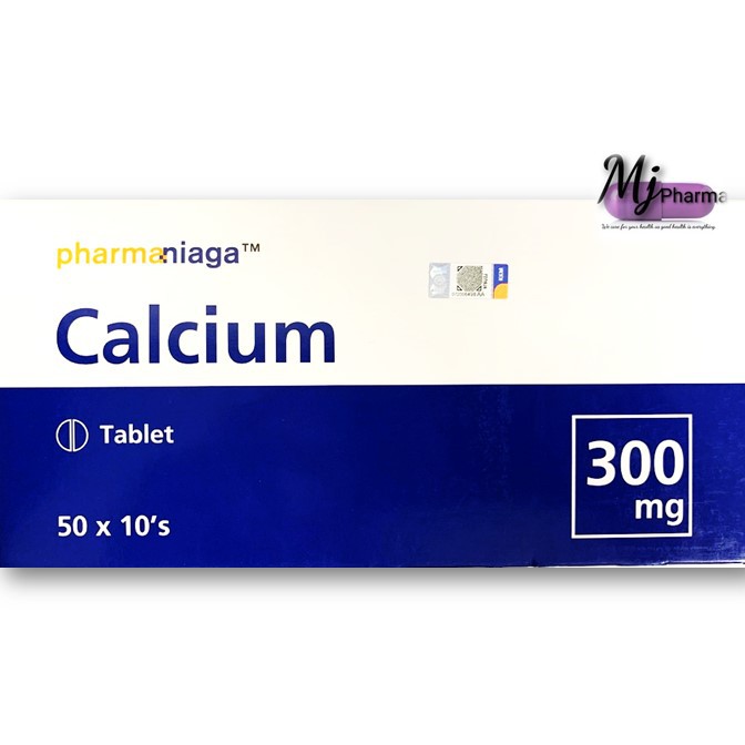 Pharmaniaga Calcium Lactate 300mg tablet BOX of 50x10s per strip ...
