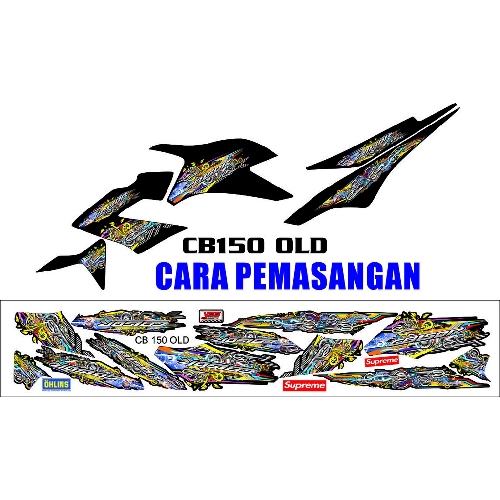 Variation Of Stickers/STRIPING Motorcycle CB150R OLD / Variation ALL ...