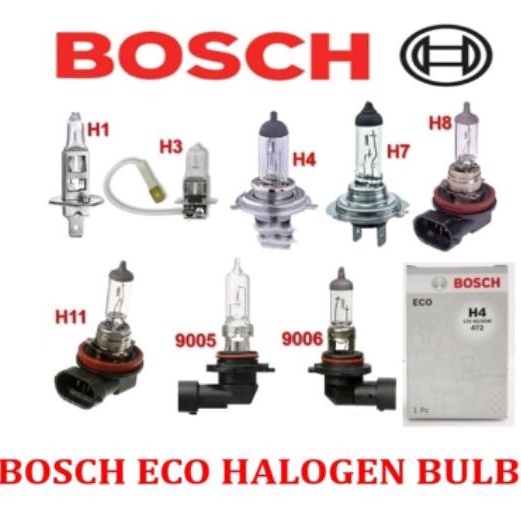 🔥 READY STOCK 🔥 ORIGINAL BOSCH HALOGEN LIGHT BULB 12V - H1 / H3 / H4 ...