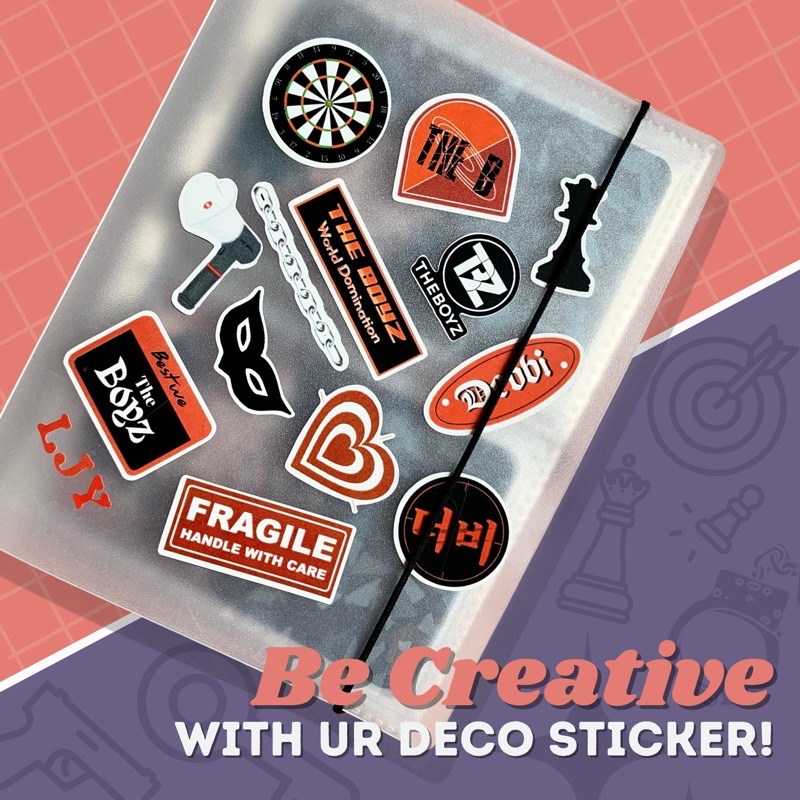 [READY] 3 IN 1 THE BOYZ DECO STICKER PACK CONFETTI ALPHABET LOGO ...