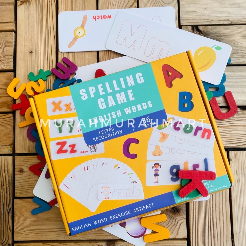 [Raedy Stock] Montessori Spelling Game | Early Learning Alphabet ...
