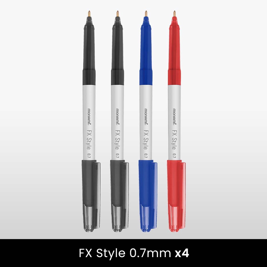 Monami FX Style 0.7mm Ballpoint Bundle (Buy 3 FREE 1) | Shopee Malaysia