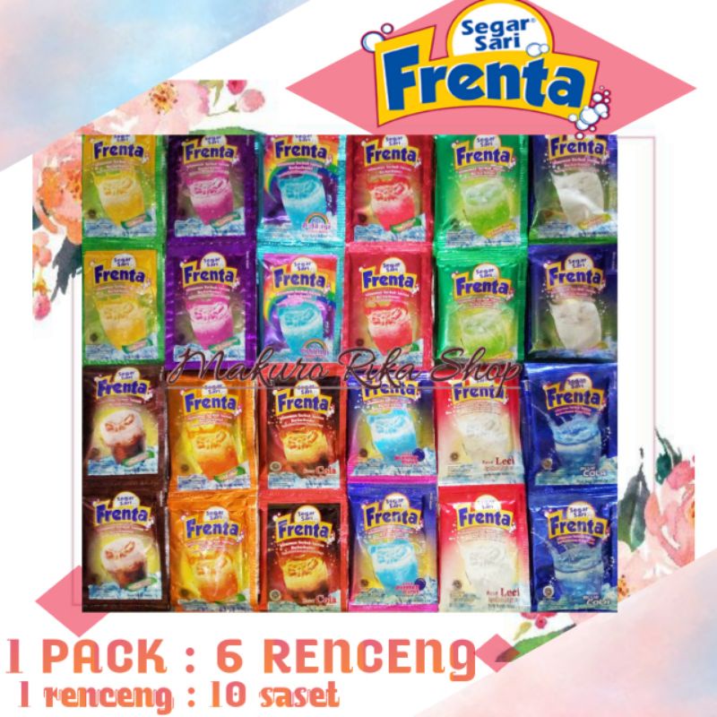 (10 SACHET) FRENTA Minuman Serbuk Berkarbonat Instan 6gx 10 sachet jus ...