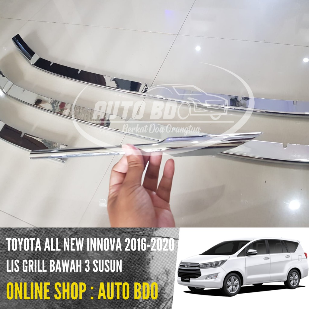 List Of Lis Grill Grille Bottom All New Innova Reborn 2016-2020 Chrome ...