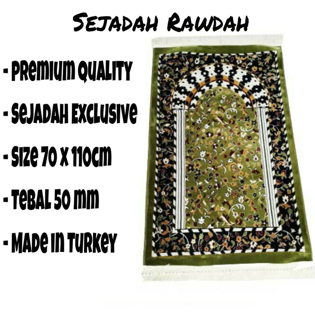 🔥READY STOCK🔥 Sejadah Rawdhah Exclusive | Shopee Malaysia