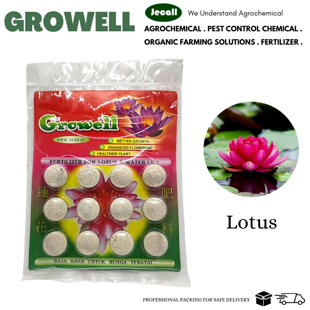 Growell Lotus & Water Lily Fertilizer 60G (12's) / Baja Teratai / Best ...