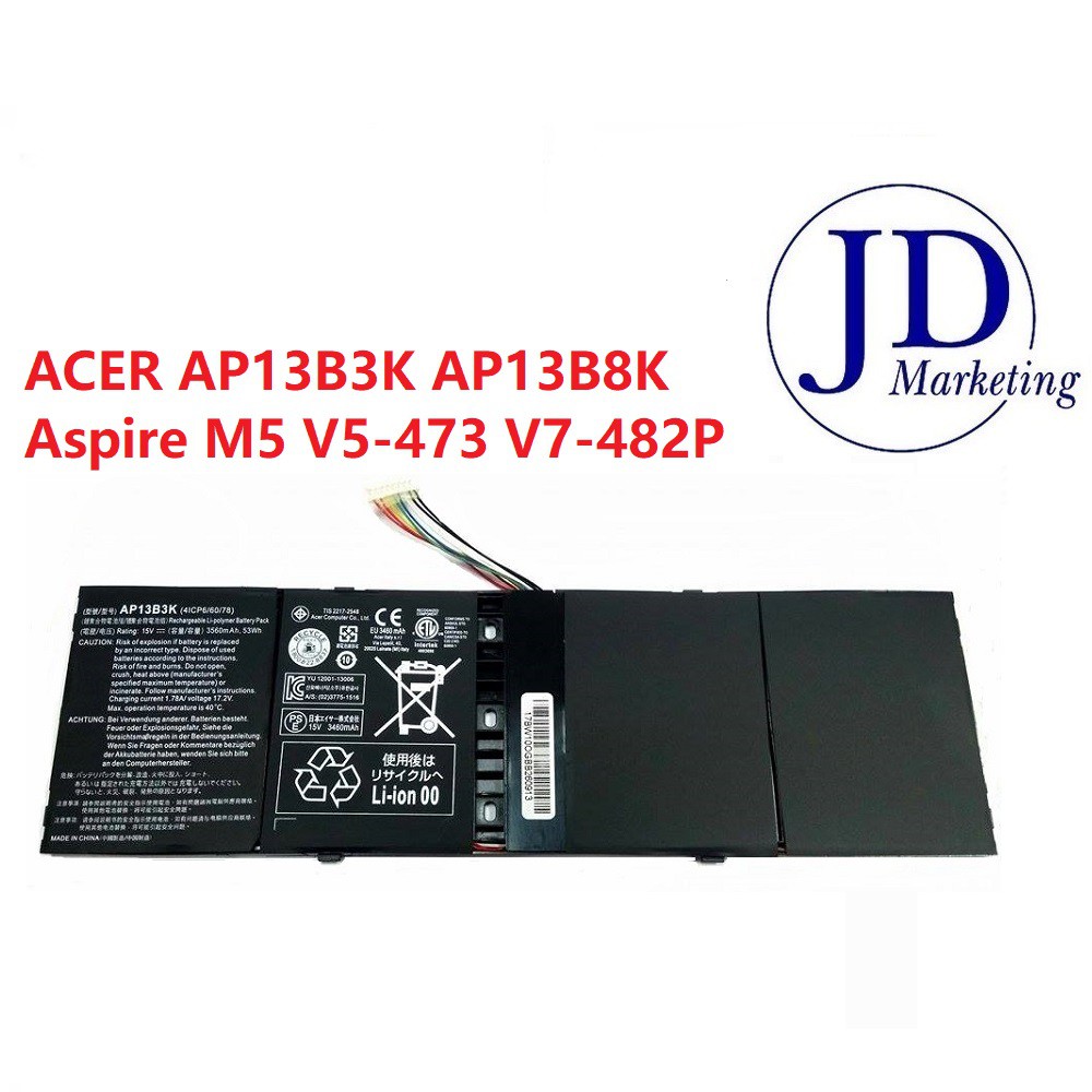 Original ACER ASPIRE R7-571 M5-583 V5-573 AP13B3K AP13B8K Battery ...