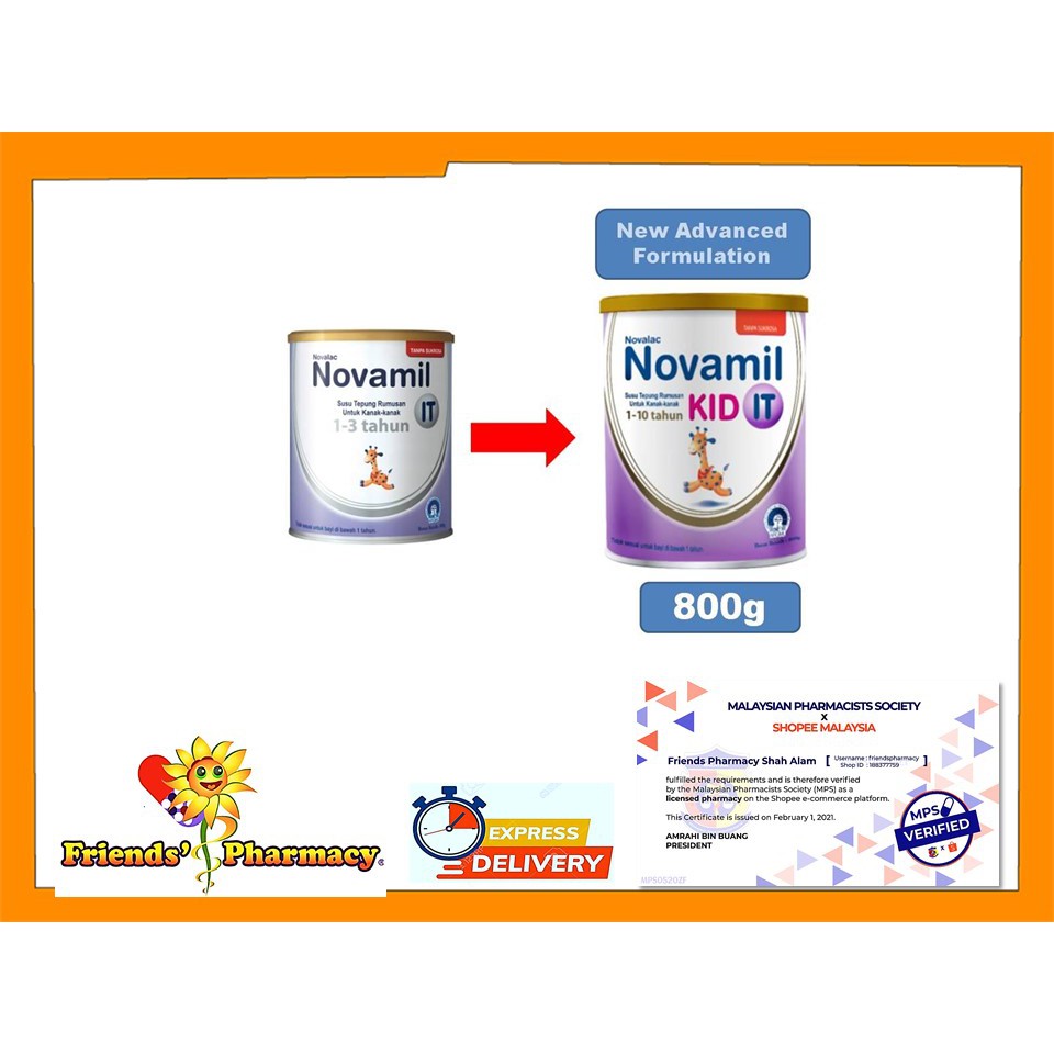 Novalac Novamil Kid It 800g | Shopee Malaysia
