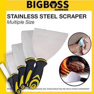 Bigboss - Stainless steel scraper with plastic handle durable metal ...