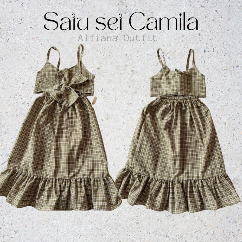A set Of Camila Vest And Children's Skirt/Camila set By Alfiana Outfit ...