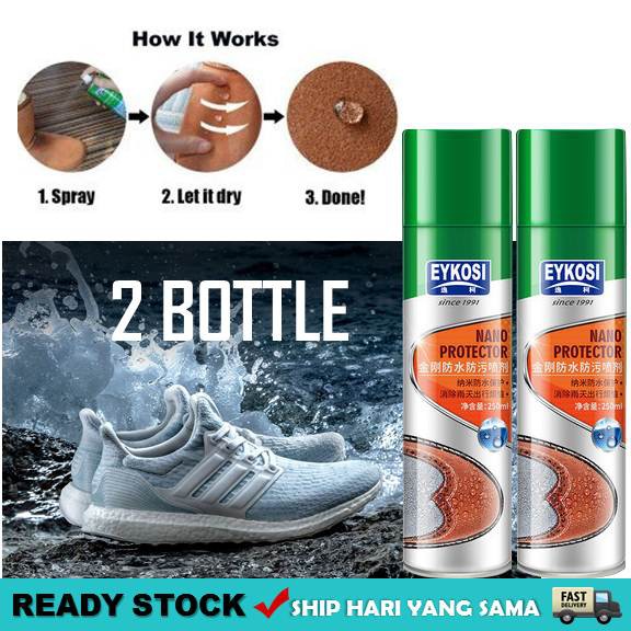 BORONG! 2 Botol EYKOSI NANO WATERPROOF Spray Semburan Kalis Air Tahan ...