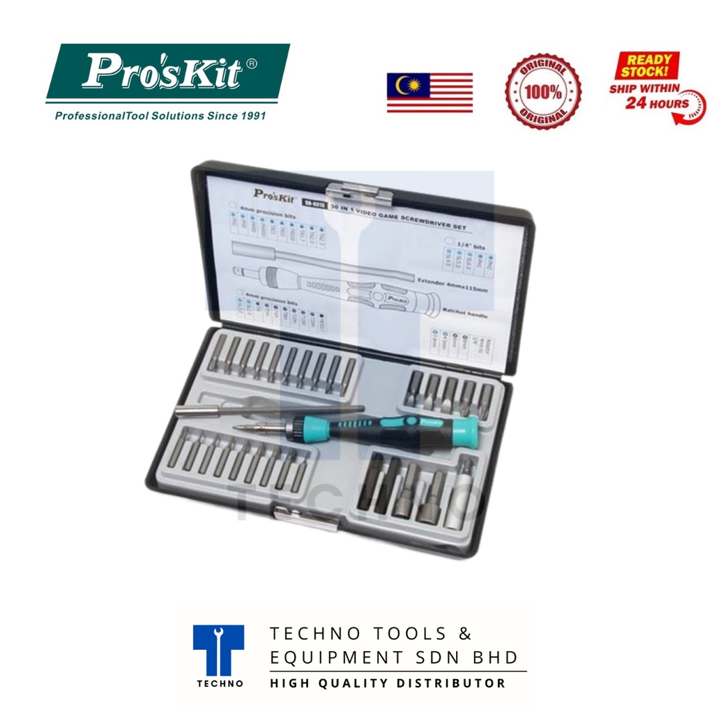Pro'sKit SD-9313 30 in 1 Video Game Screwdriver Set - 100& New ...