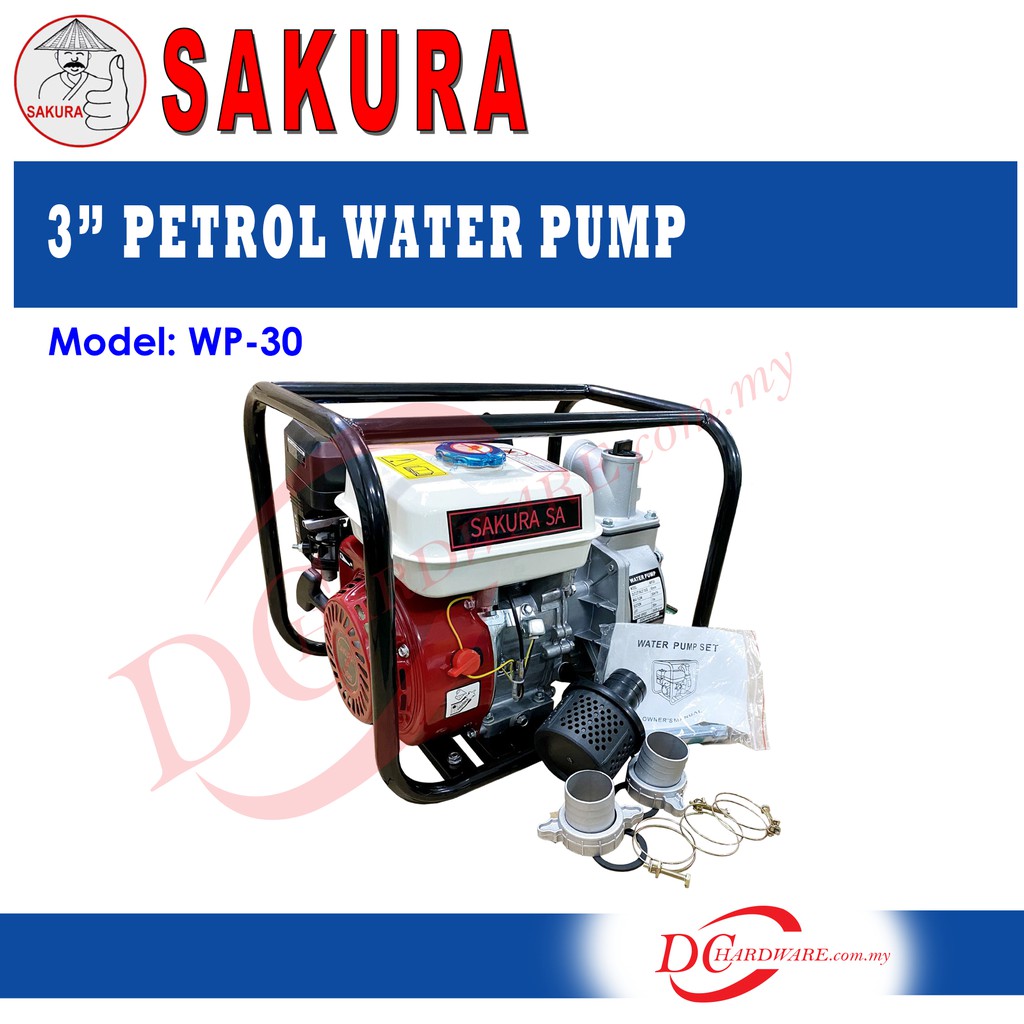 SAKURA WP-30 3″ PETROL SELF PRIMING CENTRIFUGAL WATER PUMP | Shopee ...