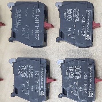 ZEN-L1121|Harmony XALD, XALK, Single contact block, silver alloy, screw ...