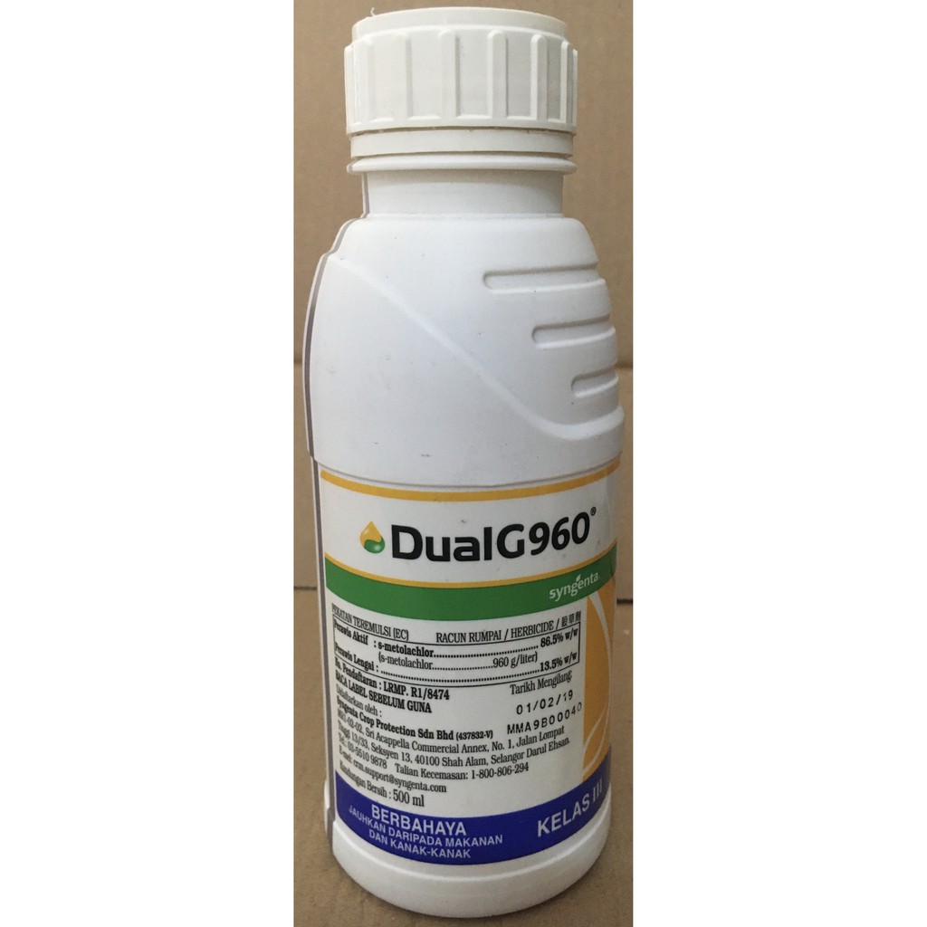 * ORIGINAL * Syngenta Dual G960 500ml / racun rumput / rumput sambau ...