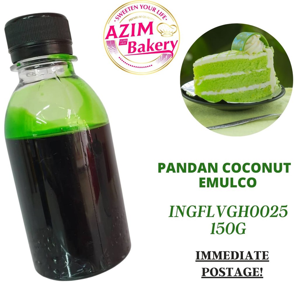 Pandan Coconut 25G, 150G, 350G | Pandan Emulco | Perisa Perasa Pandan ...