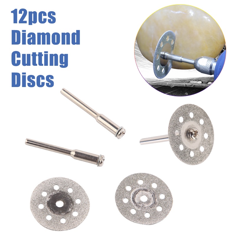 10Pcs 60mm Mini Sharp Diamond Cut Off Rotary Cutting Disc Disks DIY ...
