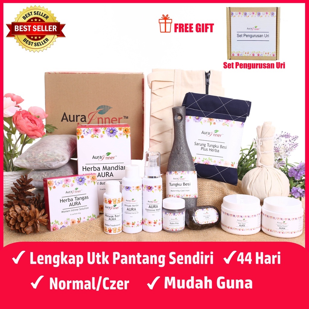 Aura Inner Set Berpantang Ibu Bersalin Lengkap 44 Hari Normal Czer ...