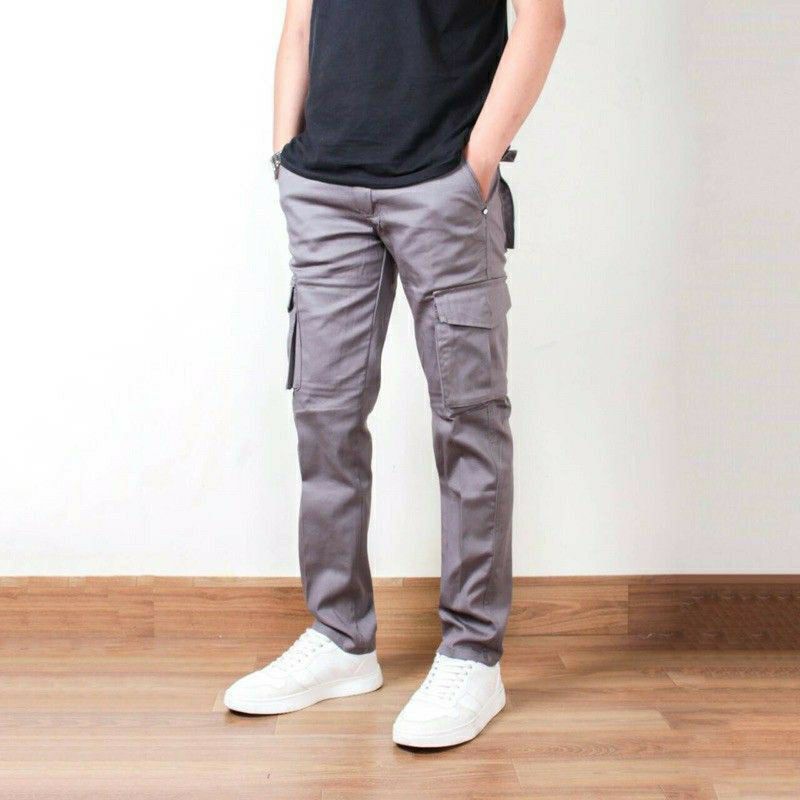 seluar Cargo 6 Six pocket slack pant👍slimfit good quality reday stock ...