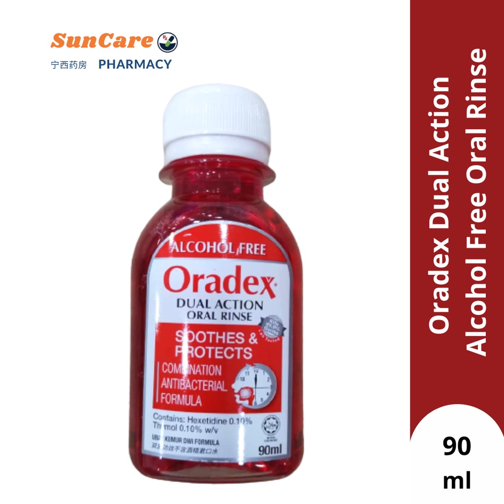 Suncare Pharmacy Oradex Dual Action Oral Rinse 90ml (EXP 4/1/2025 ...