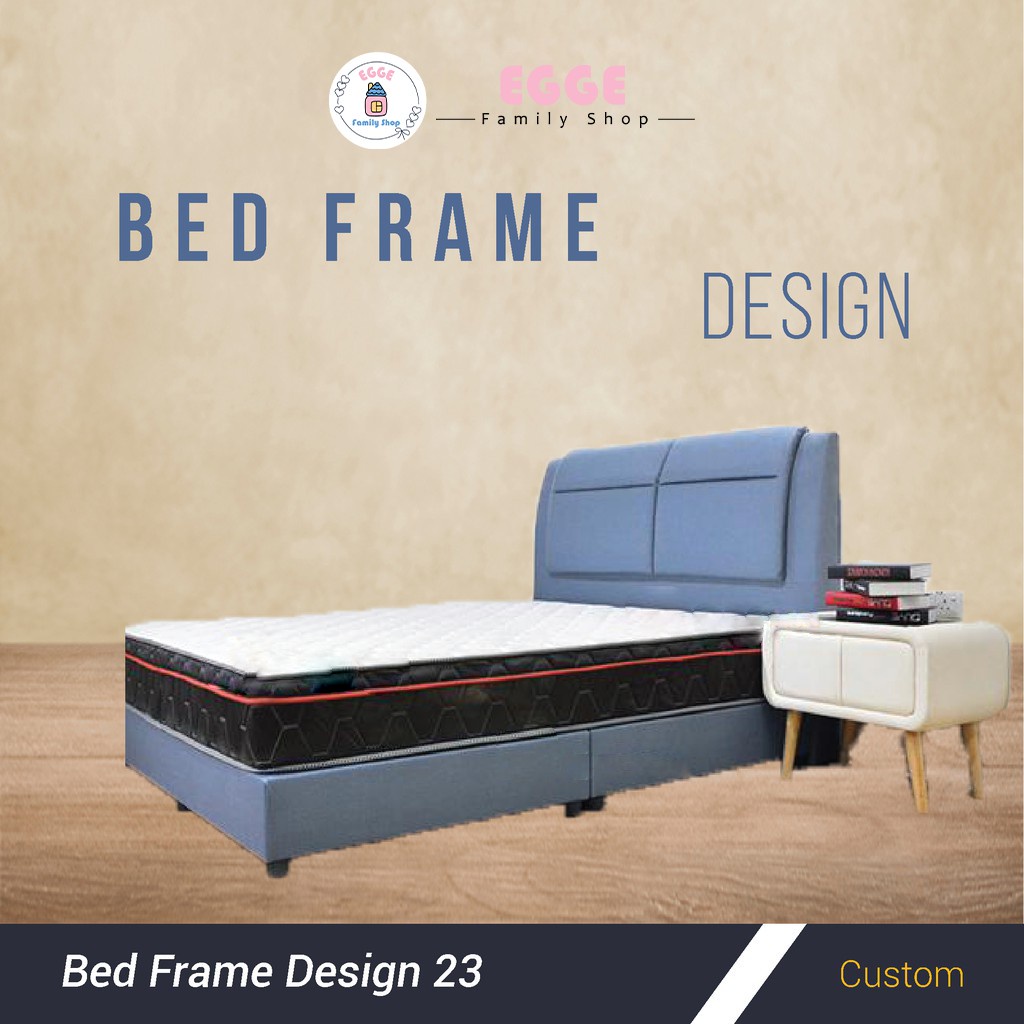 Solid Wood Base Modern Bed Frame (Single, Queen, King Size) | Shopee ...