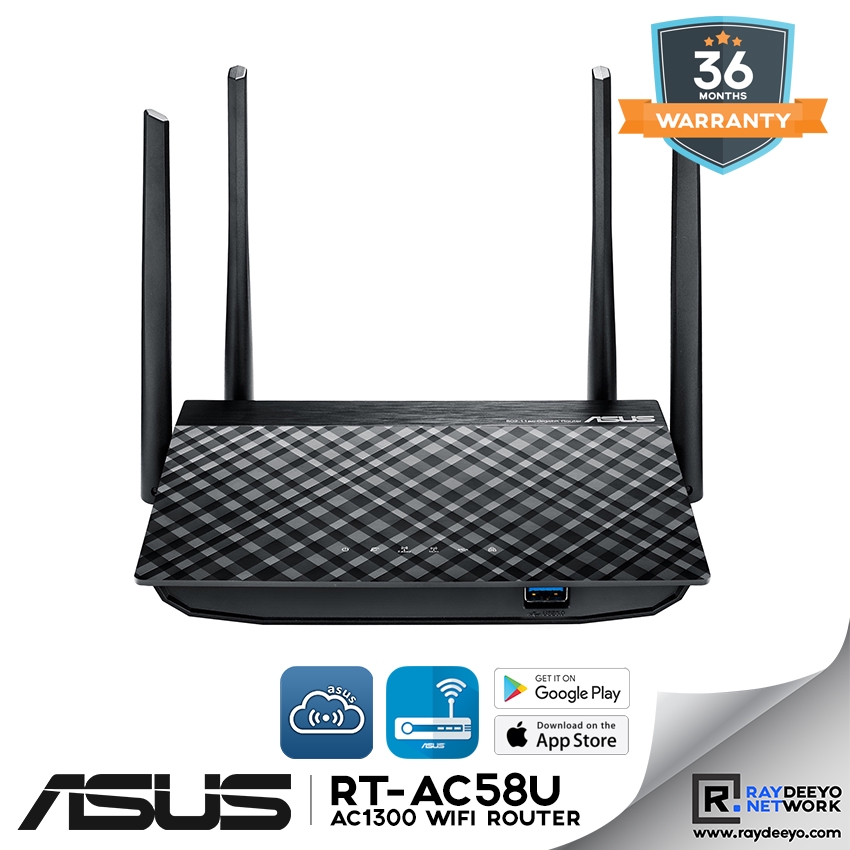 ASUS RT-AC58U AC1300 Dual Band WiFi Router [MU-MIMO and Parental ...