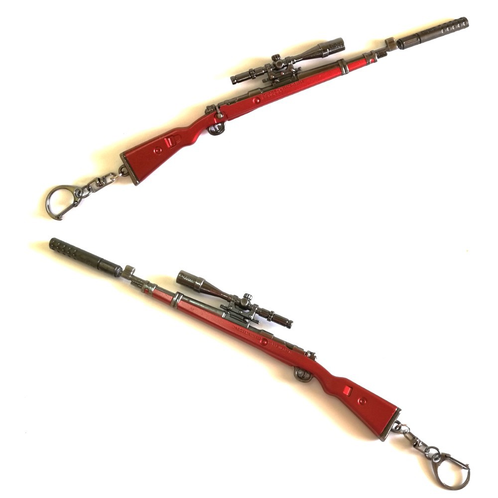 PUBG Battlegrounds Karabiner 98k Rifle model 21cm key chain | Shopee ...