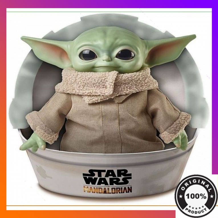 Mattel Star Wars The Child Plush Toy 11-inch Small Yoda-like The Mandalorian Soft Figure ...