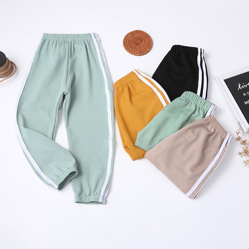 💥READY STOCK💥3-12Y Kids Long Pants Boy Pants Striped Sport Jogger Pants ...