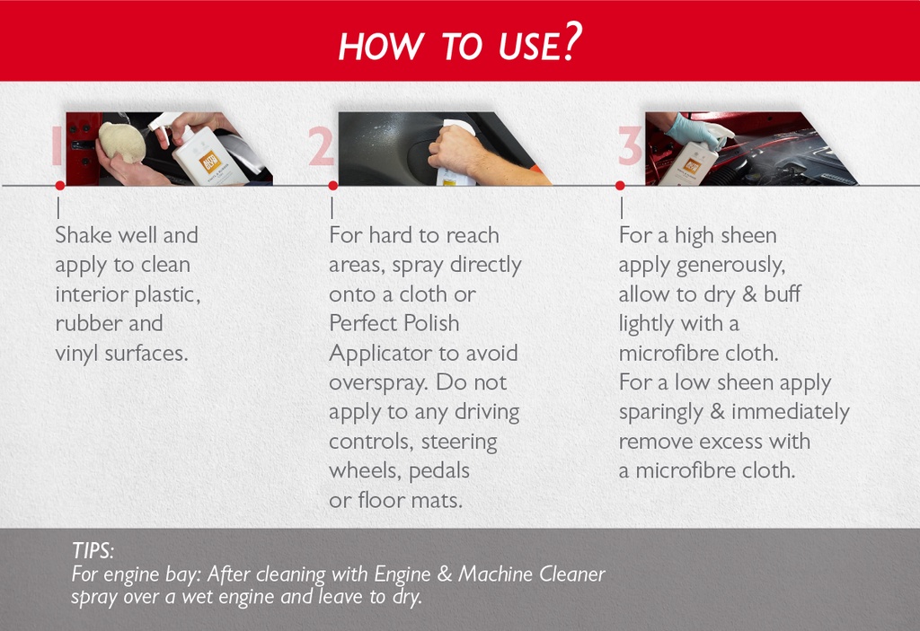Autoglym Vinyl Rubber Care - Car Dashboard Protector | Restore Plastics ...