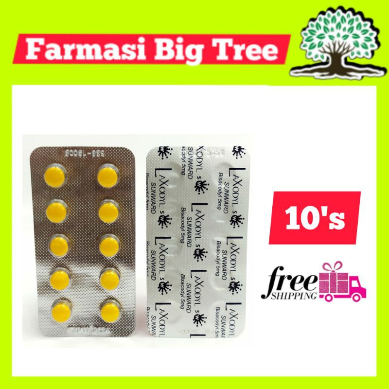 LAXODYL TAB 5MG (Bisacodyl 5mg) - Constipation / Sembelit 10's | Shopee ...
